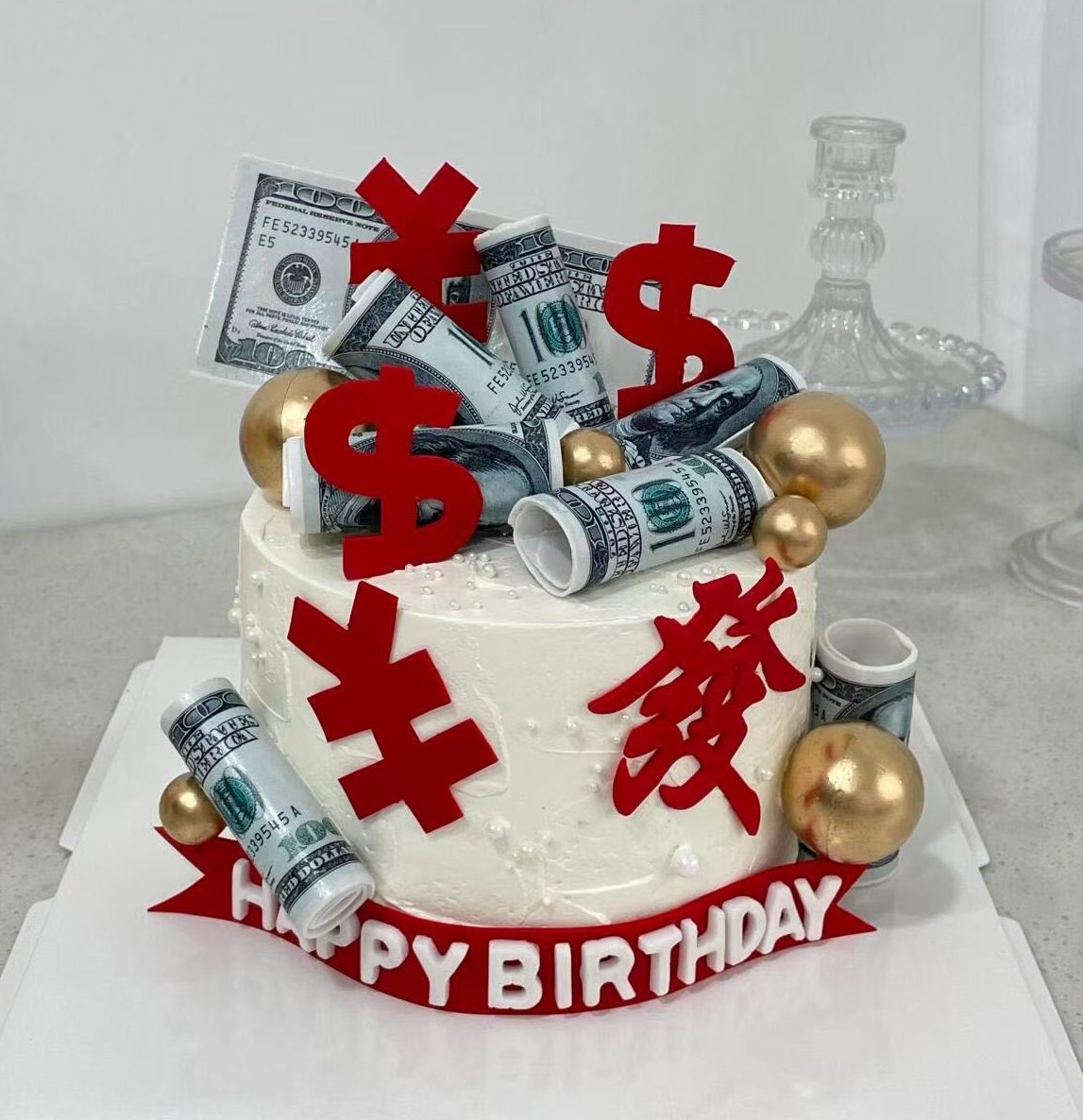 Good fortune cake - De Taste - Custom Cakes Singapore